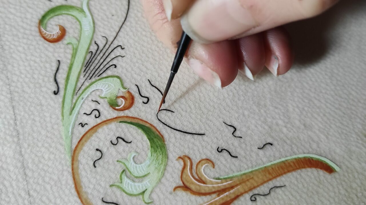 Enluminure médiévale - Atelier Le Rêve Doré